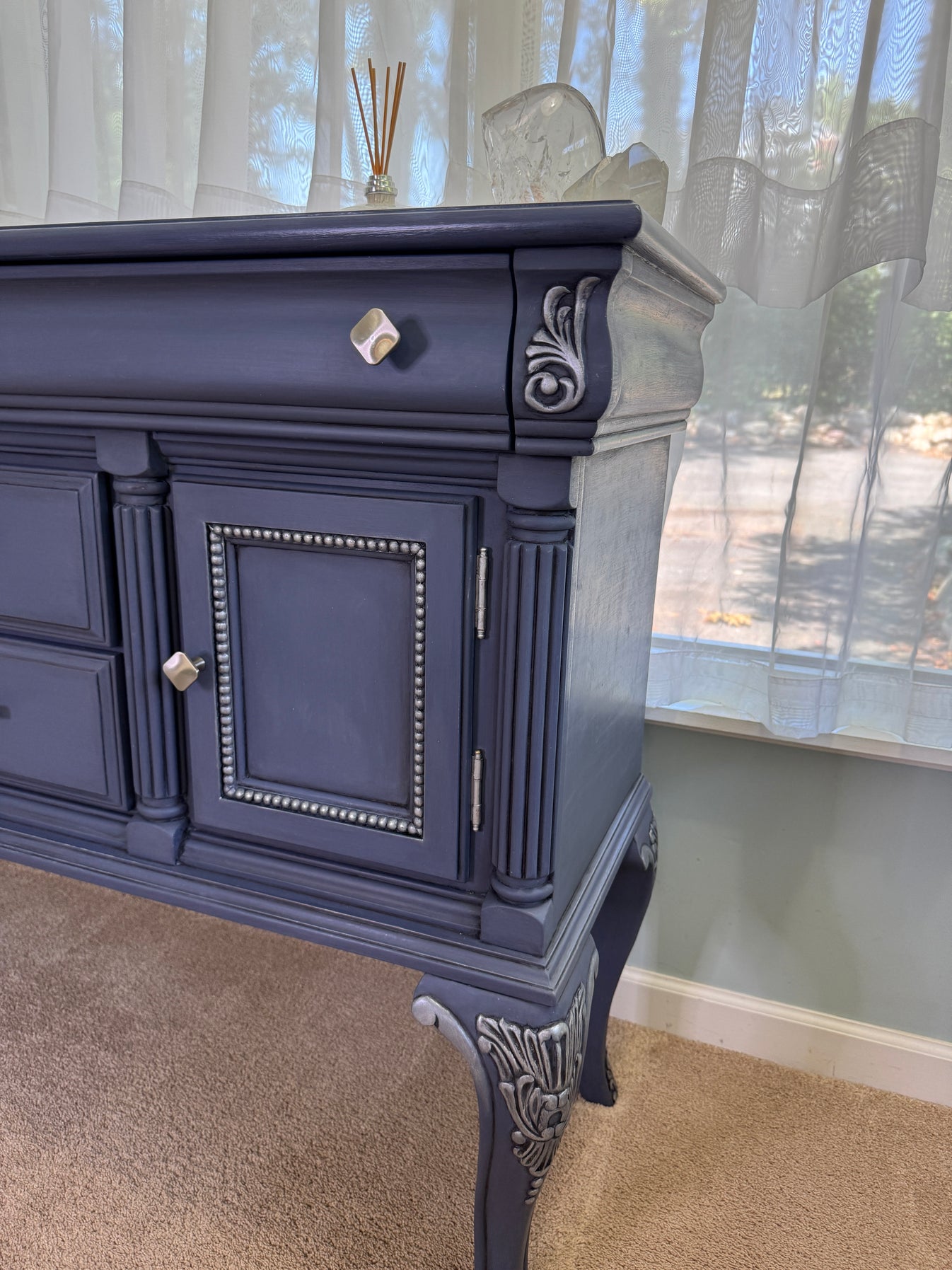 Smokey Denim Blue Elegant Sideboard with Timeless Flair – Armstrong’s ...
